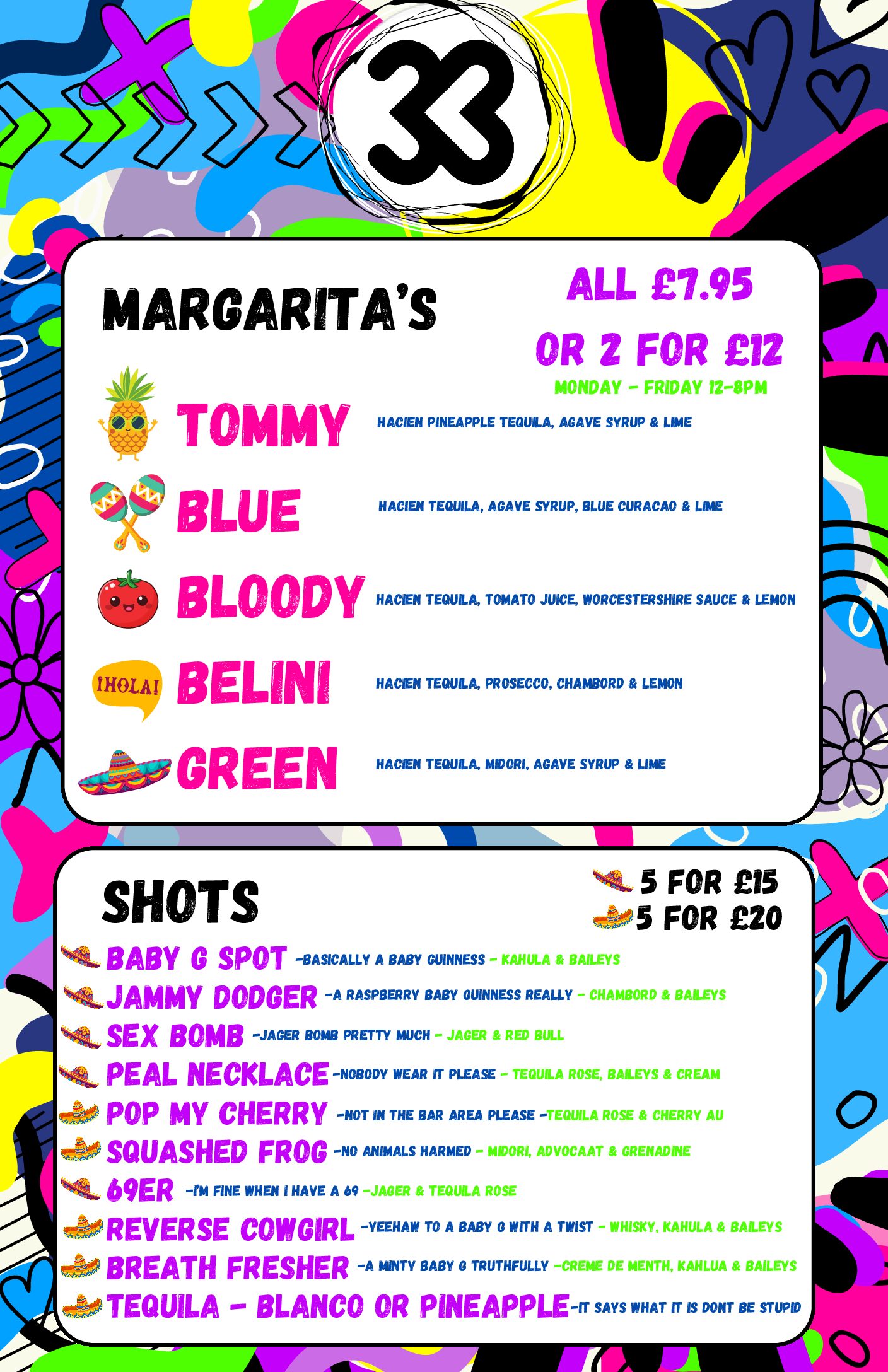 Drinks offers! - Number Thirty Three Farsley Public House